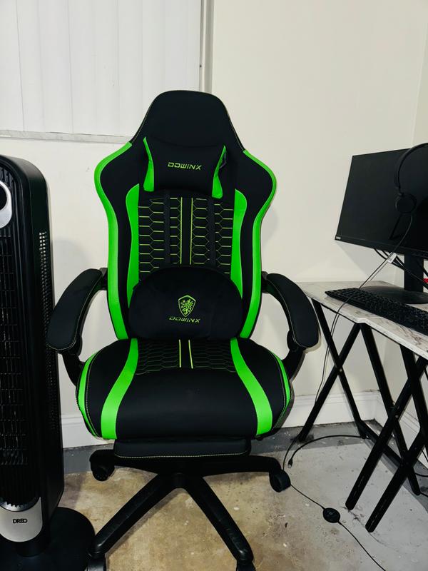 Dowinx white Gaming Chair with Heated Massage, Wide and High Back ...