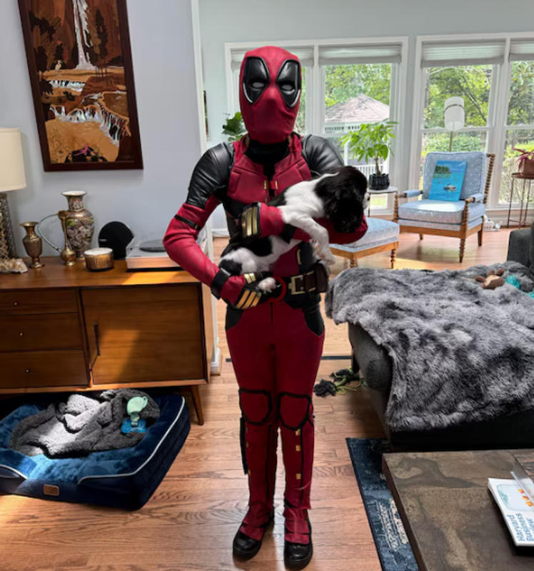 Kids Children Deadpool Wolverine 2024 Deadpool Red Outfits Cosplay Coshduk