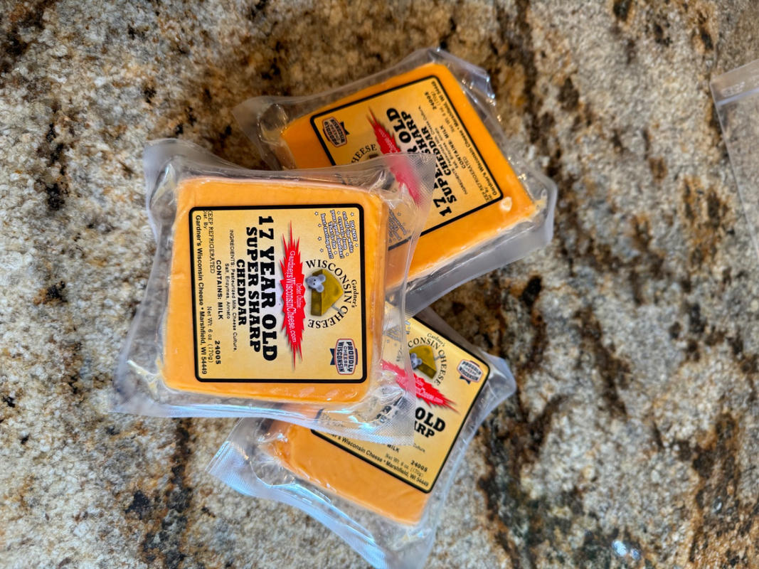 17-Year-Old Super-Sharp Cheddar | Gardners Wisconsin Cheese and Sausage