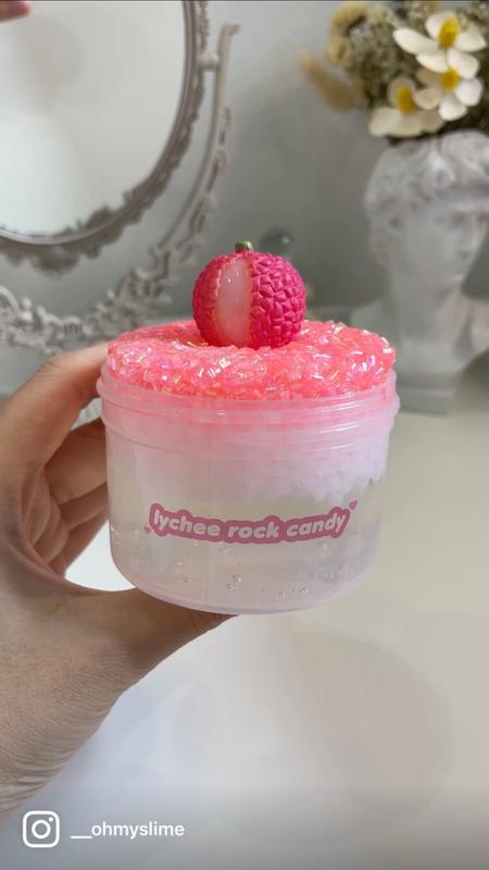 Lychee Rock Candy Slime – Momo Slimes