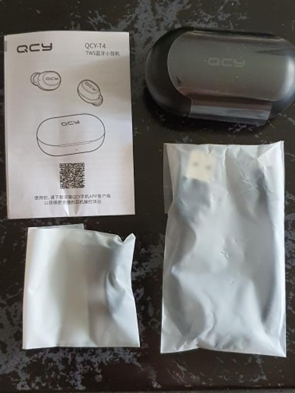 QCY T4 True Wireless Earbuds with BT 5.0 - Black