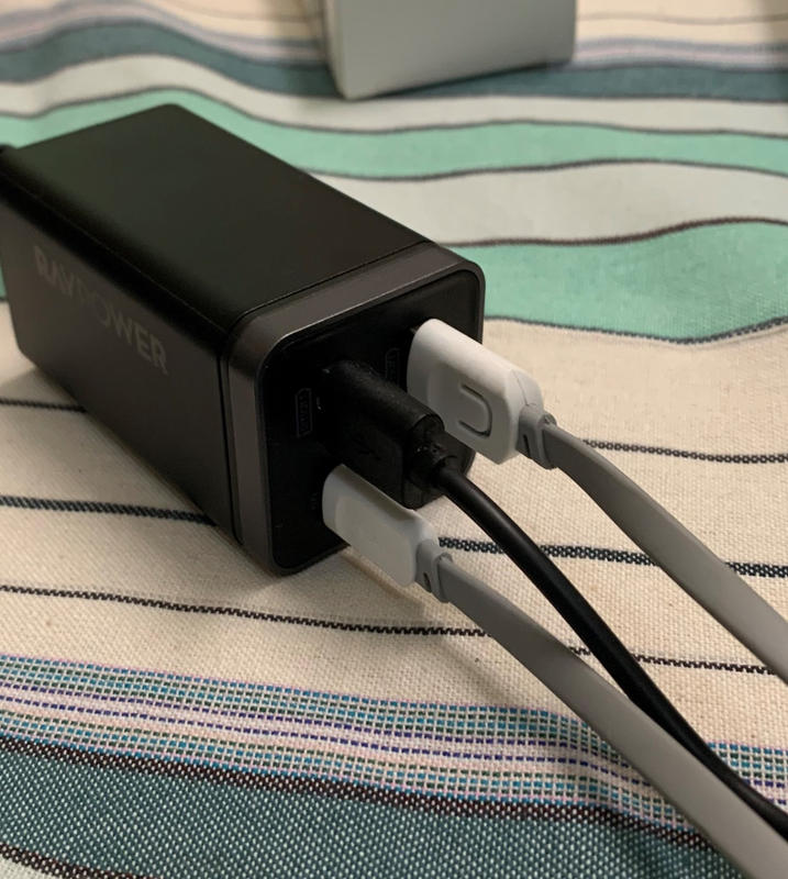 Ravpower 65W 4 Port Desktop Charging Station with GaN tech - Black