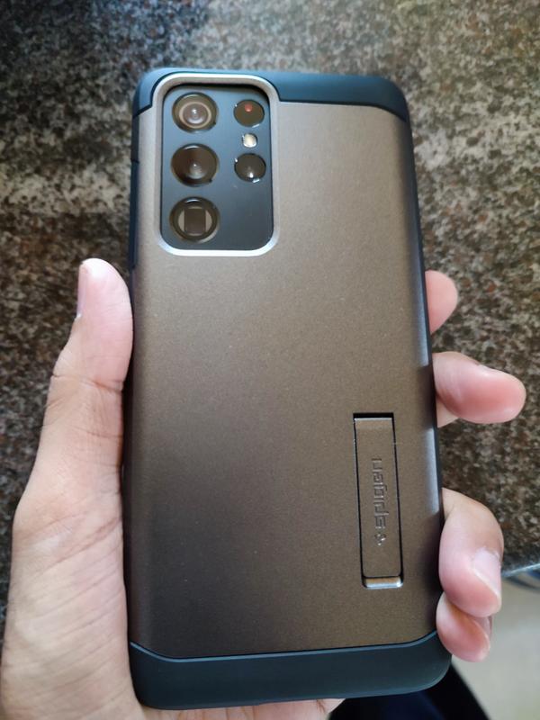 Galaxy S21 Ultra Tough Armor Case by Spigen - Gunmetal