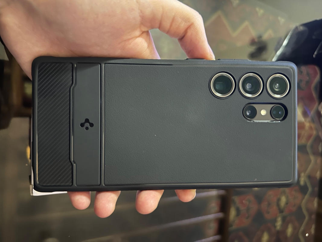 Galaxy S23 Ultra Rugged Armor Case by Spigen - Matte Black