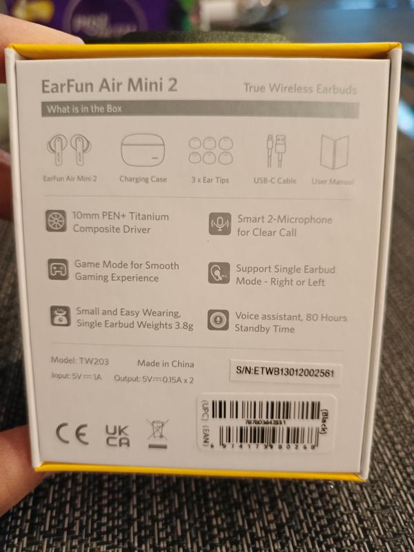 EarFun Air Mini 2 Wireless Earbuds Bluetooth Earbuds