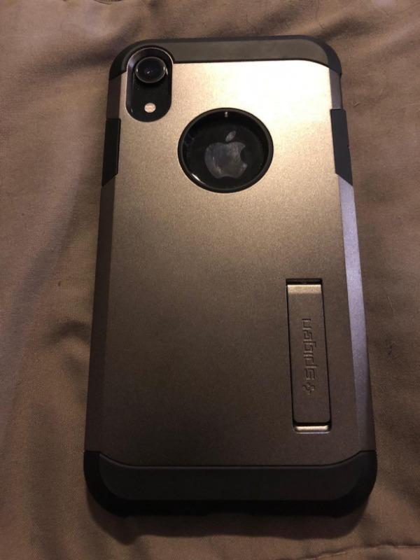 iPhone XR Tough Armor Case Spigen Gunmetal - allmytech.pk