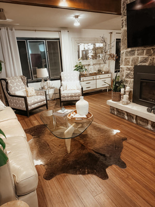 Natural Suede Rug Silver - Buy it on iCowhide