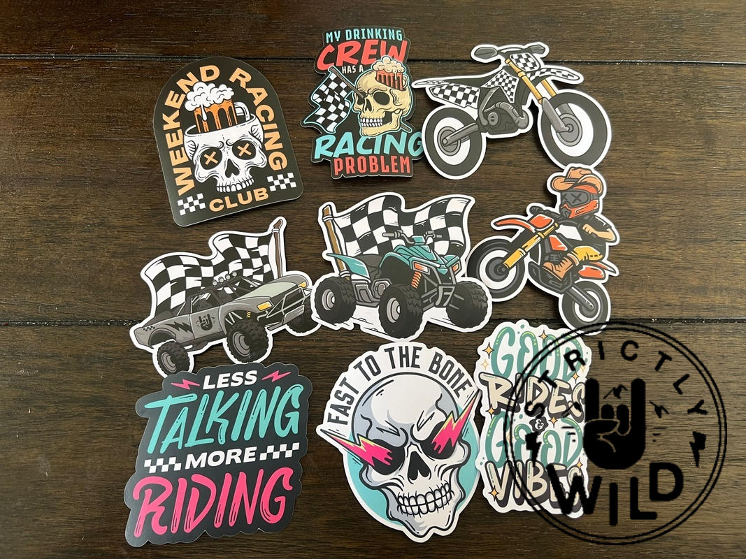 Weekend Racing Club Sticker | Strictly Wild