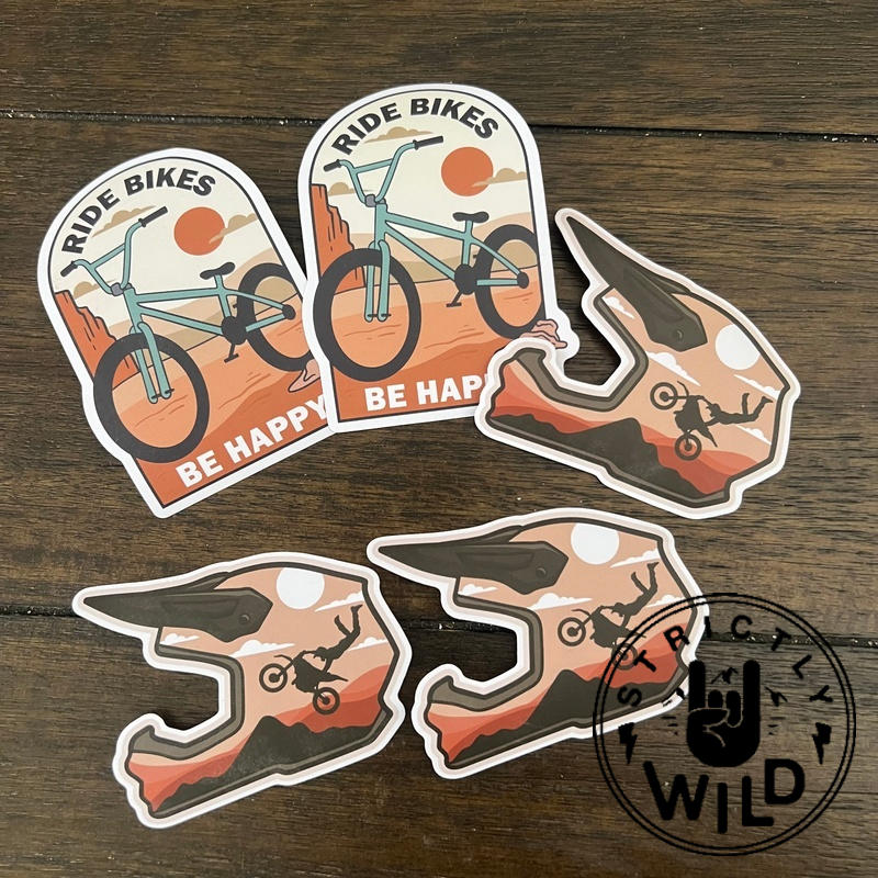 Helmet Sticker | Strictly Wild
