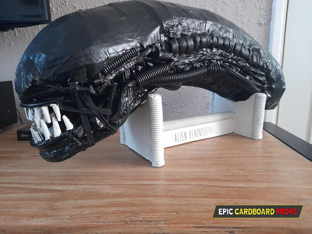 Xenomorph Head TEMPLATES for cardboard DIY – Epic Cardboard Props