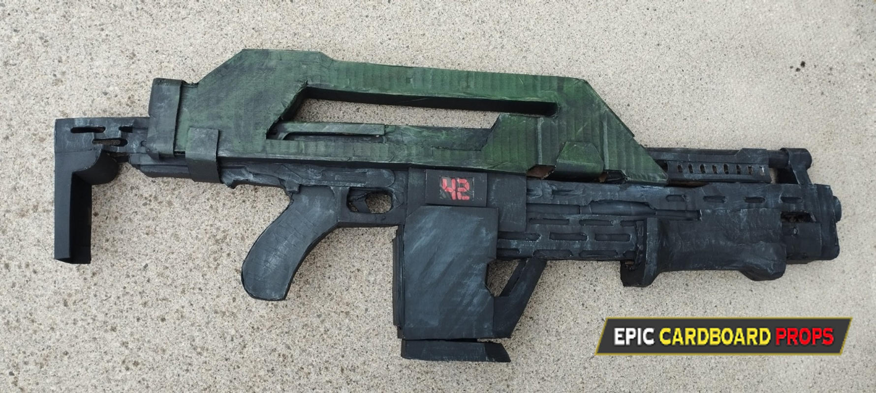 M41a Pulse Rifle TEMPLATES for cardboard DIY – Epic Cardboard Props