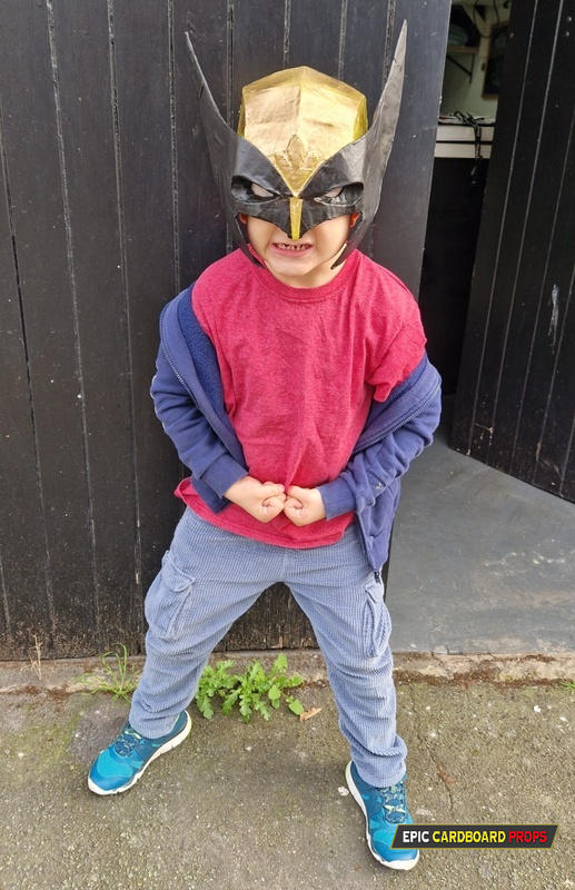Wolverine mask TEMPLATES for cardboard DIY – Epic Cardboard Props