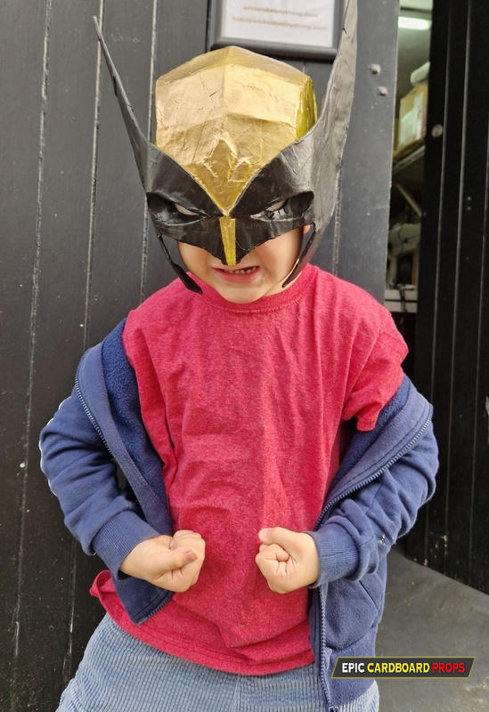 Wolverine mask TEMPLATES for cardboard DIY – Epic Cardboard Props