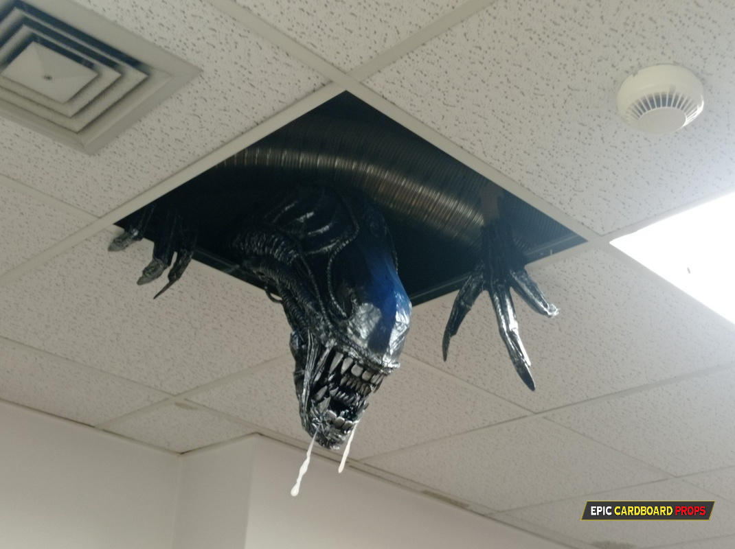 Warrior Xenomorph Mask TEMPLATES for cardboard DIY – Epic Cardboard Props
