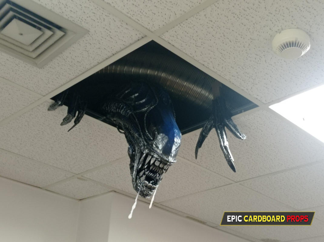 Warrior Xenomorph Mask TEMPLATES for cardboard DIY – Epic Cardboard Props