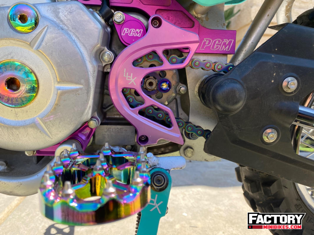 Titanium Sprocket Retainer Clip - CRF110 | Factory Minibikes