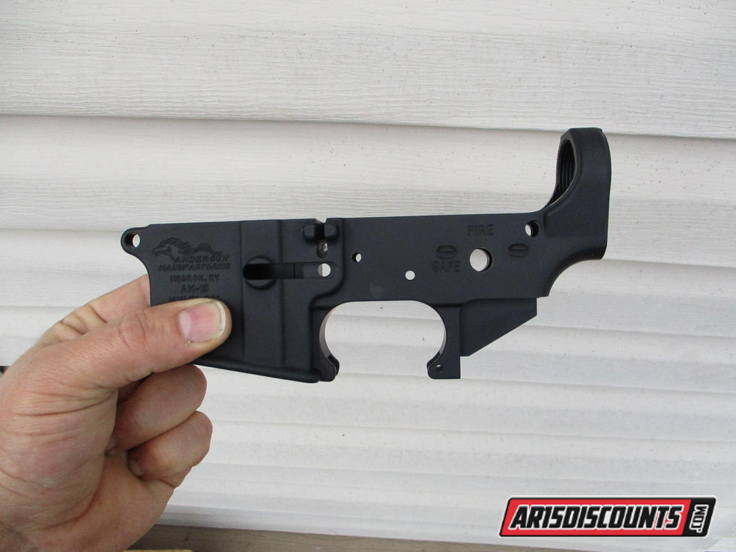 Anderson Manufacturing AM-15 Stripped Lower Receiver - Open - Anodized