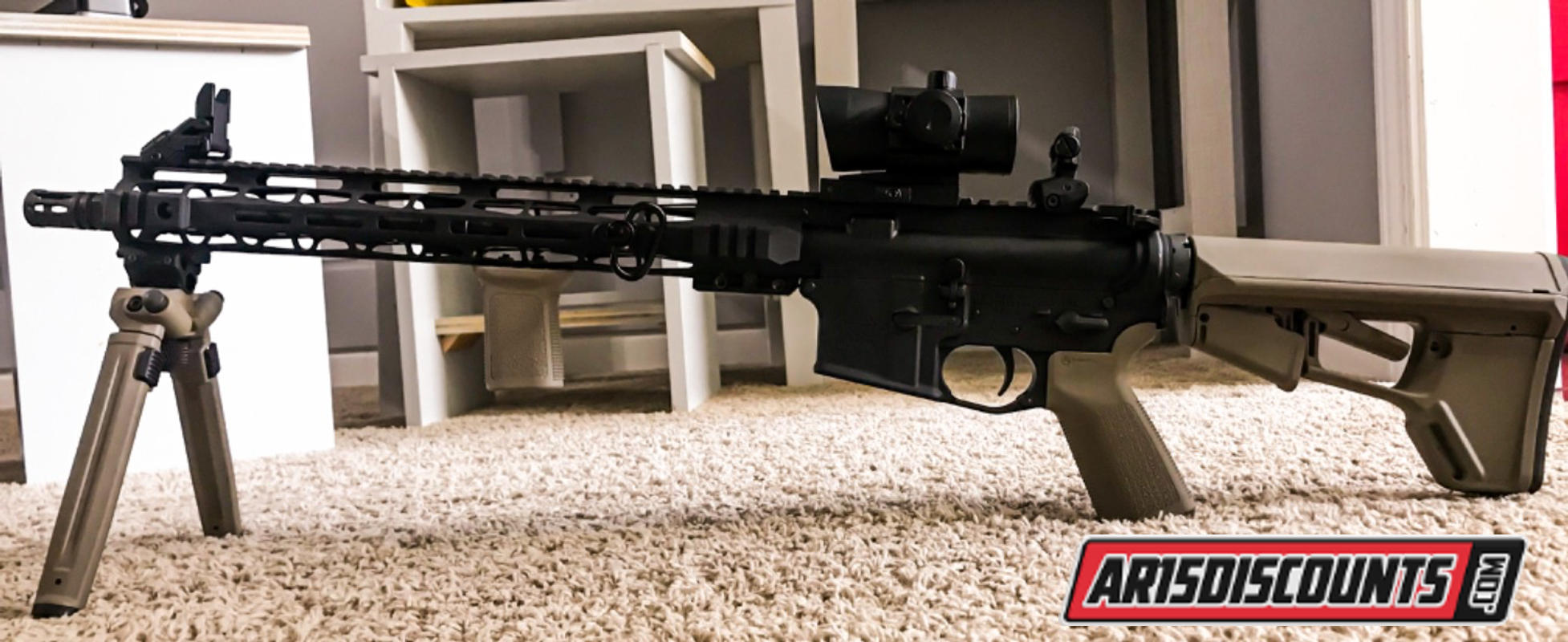 DLB140R* - NcSTAR 1x40 Red Dot Sight w/ Built in Red Laser-QR Weaver ...