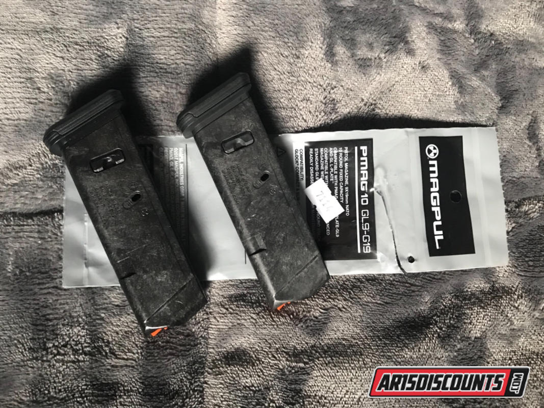 MGMPI907BLK - Magpul MAG907BLK PMAG 10-Round GL9 Magazine for Glock 19 ...