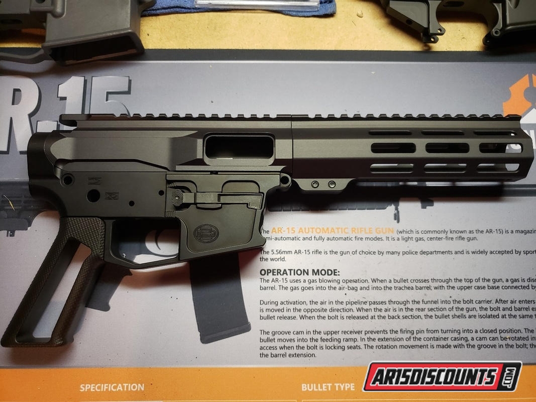 D067-1B - Dirty Bird DB9 9mm Billet Lower Receiver (BLEM) - AR15Discounts