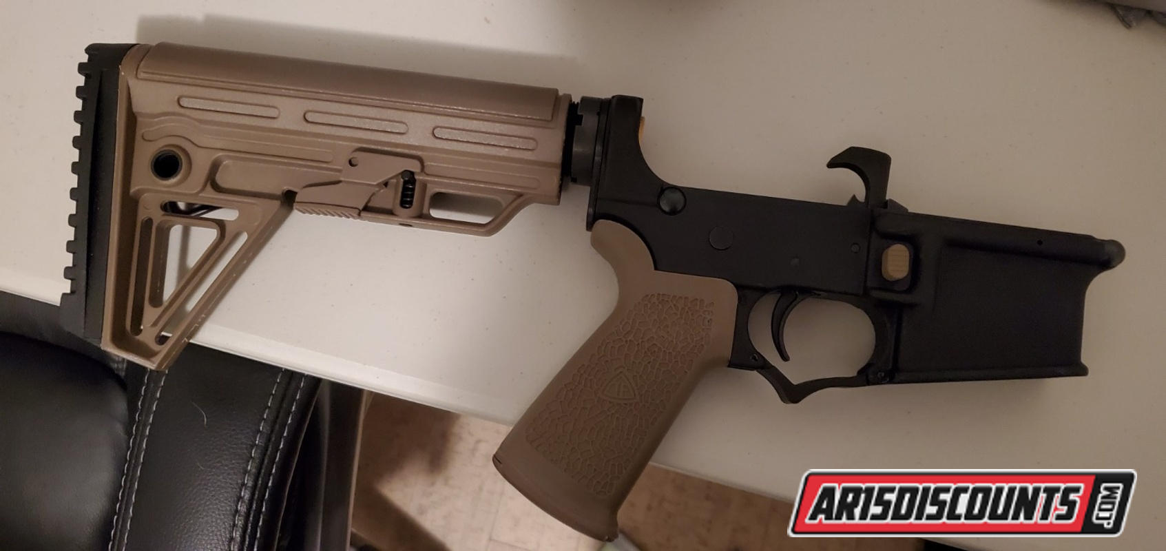 TBA03S - Trinity Force Alpha Stock - Sand - AR15Discounts