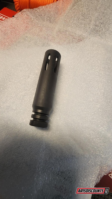 - KAK Retro AR15 Extended Flash Hider 1/2-28 - 4" - AR15Discounts