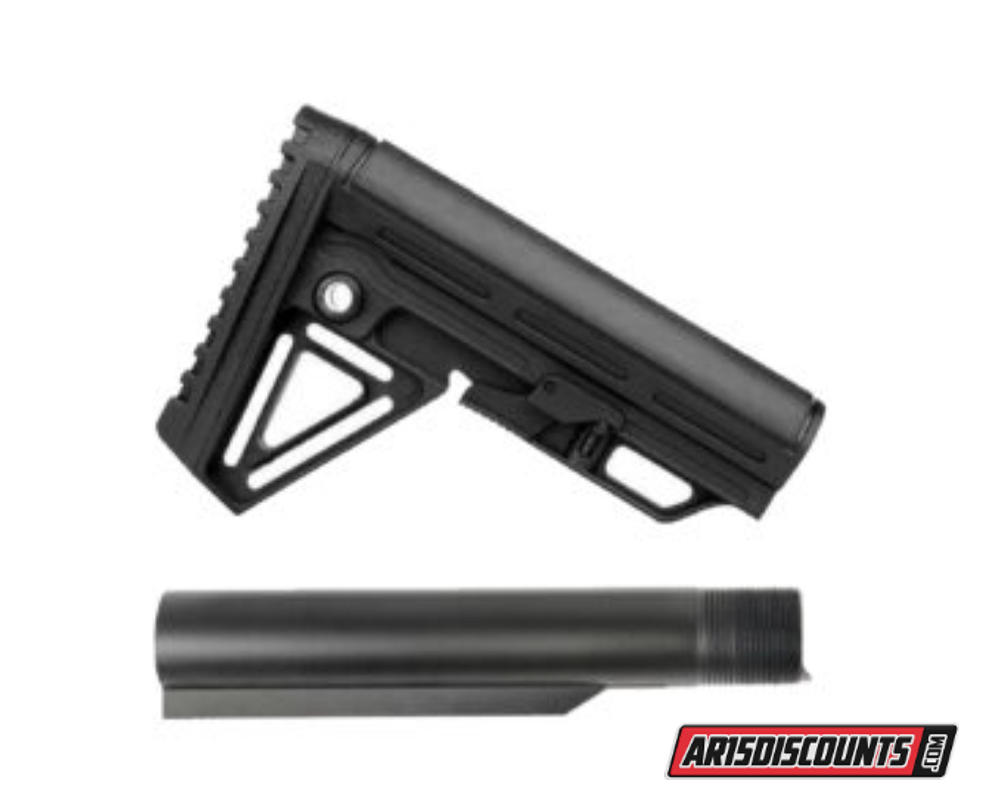 TBA03-PT - Trinity Force Alpha Stock - Black W/ Buffer Tube - AR15Discounts