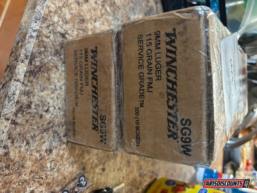 - Winchester 9mm Ammunition SG9W 115 Grain FMJ Handgun Ammo - 500 round ...