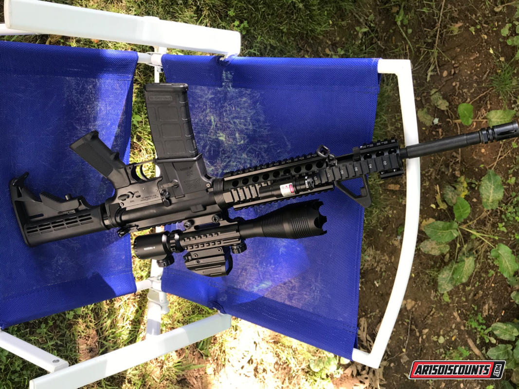 AIM Sports Inc AR Carbine Length 2-Piece Quad Rail w/ Extended Rail