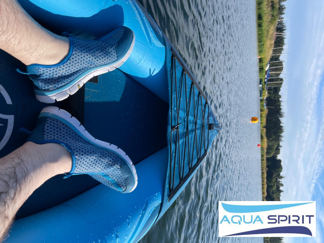 Aqua Spirit Inflatable Kayak, 2-Seater/1-Seater Complete Kayak Kit wit ...