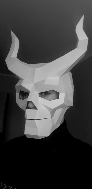 Horned Skull Mask - Wintercroft