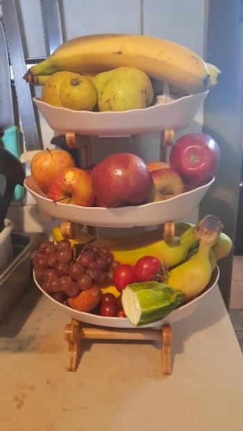 Rustic Tier Plate Stand With Plates - GEEKYGET