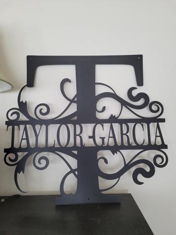 Split Letter Monogram– Lakeshore Metal Decor