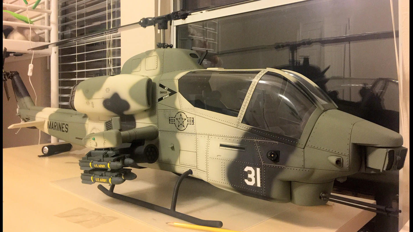 Roban AH-1W Super Cobra Scale 700 Size Helicopter ARF RBN-AH1-7S ...