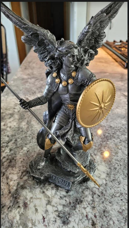 Archangel - Raphael (Pewter & Gold) Sculpture Figurine | XoticBrands ...