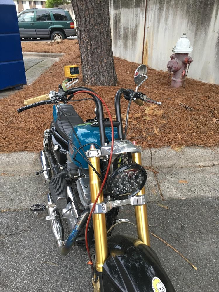 Lowbrow Customs Rabbit Ears Handlebars - 1 inch - Black