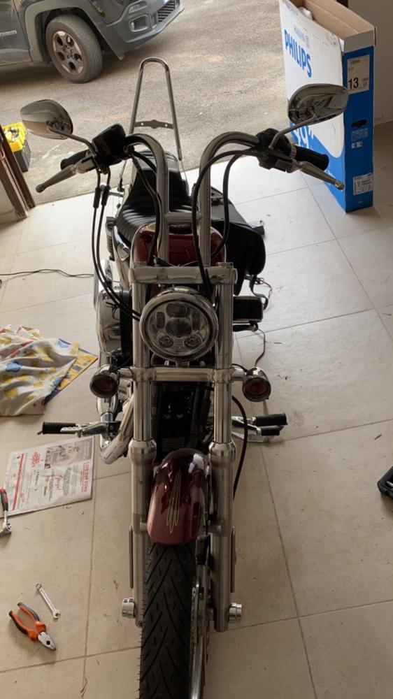 Lowbrow Customs Rabbit Ears Handlebars - 1 inch - Chrome