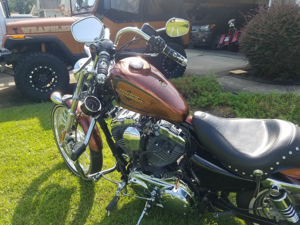 Lowbrow Customs Narrow Rabbit Ears Handlebars - 1 inch - Chrome