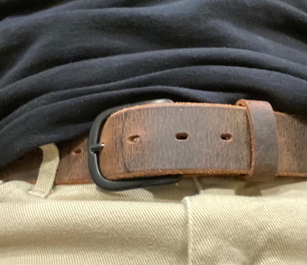 The Bootlegger Leather Belt - Main Street Forge The Bootlegger Leather Belt - Main Street Forge