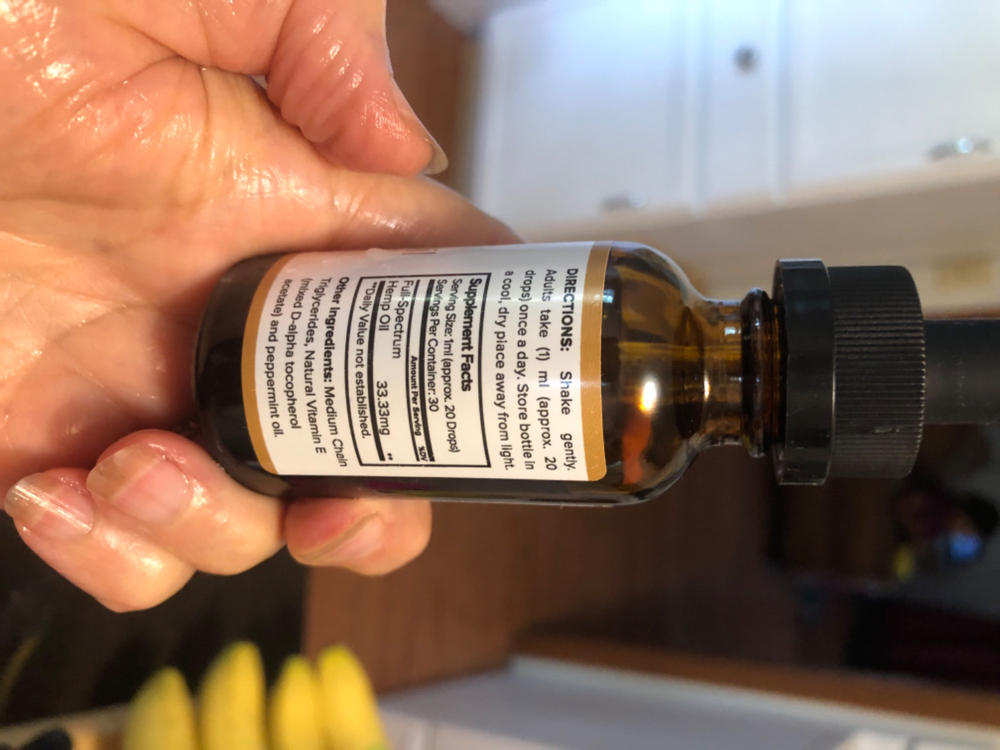 1000mg Full Spectrum CBD Tincture – Prosper Wellness
