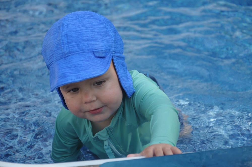 Baby Boys' UPF Swim Hat with Neck Flap | Sun Protection Sun Hat – UV Skinz®