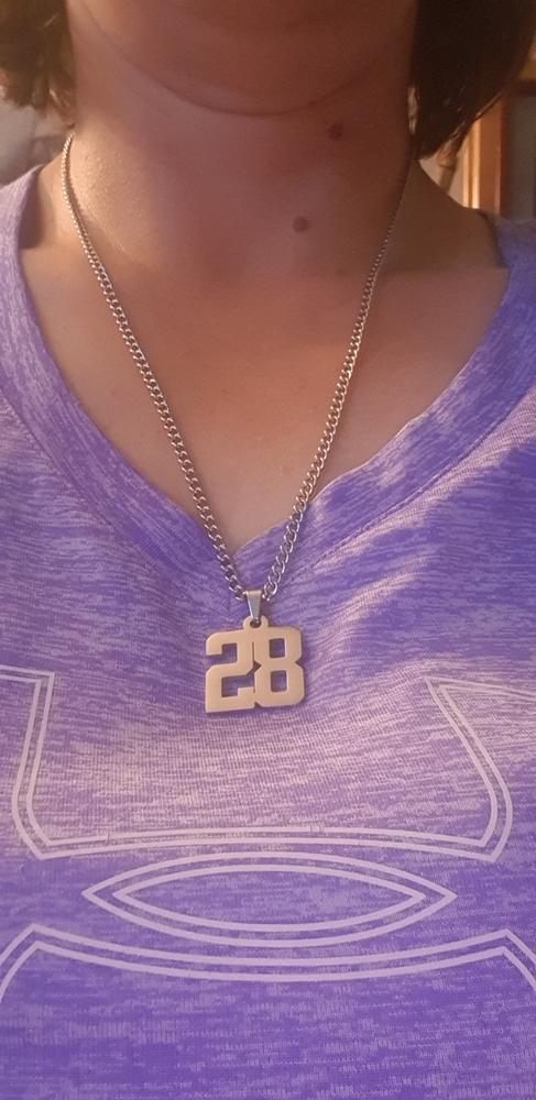 Custom Number Pendant With Chain Necklace – Elite Athletic Gear