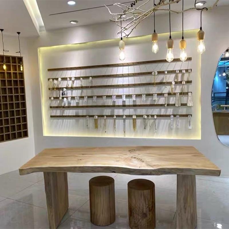 Solid Wood Fully Display Table for Boutique Retail Store - M2 Retail