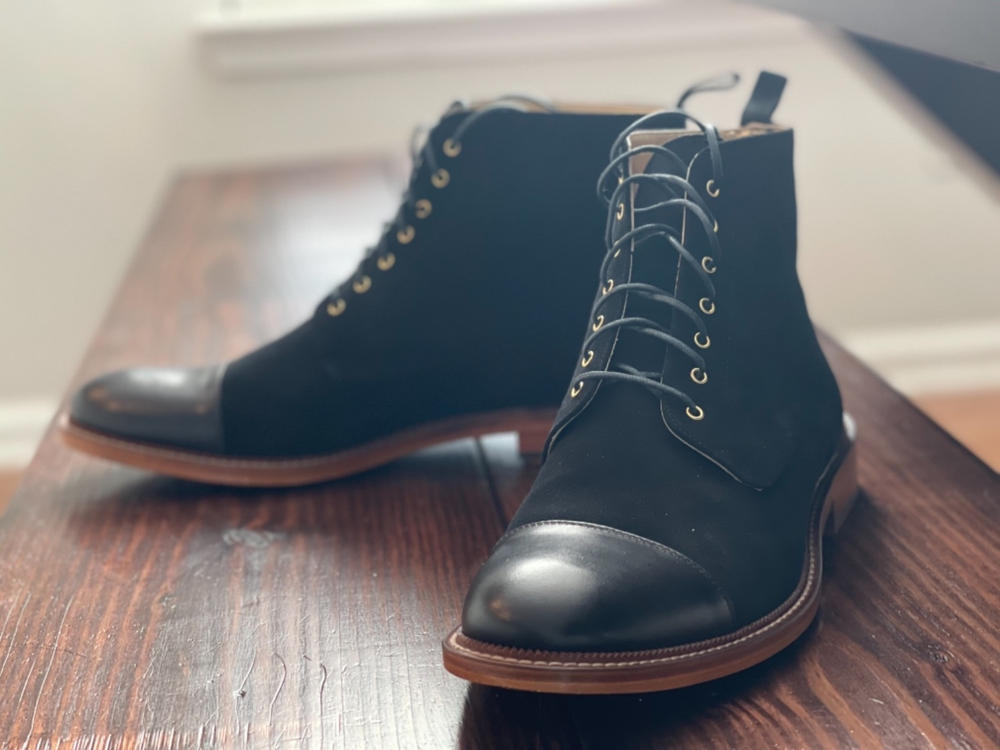 The Troy Boot - Black Suede | TAFT