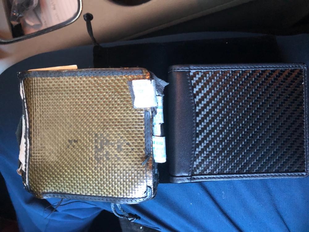 The Original Real Carbon Fiber Wallet with Black Leather – Carbon Fiber ...