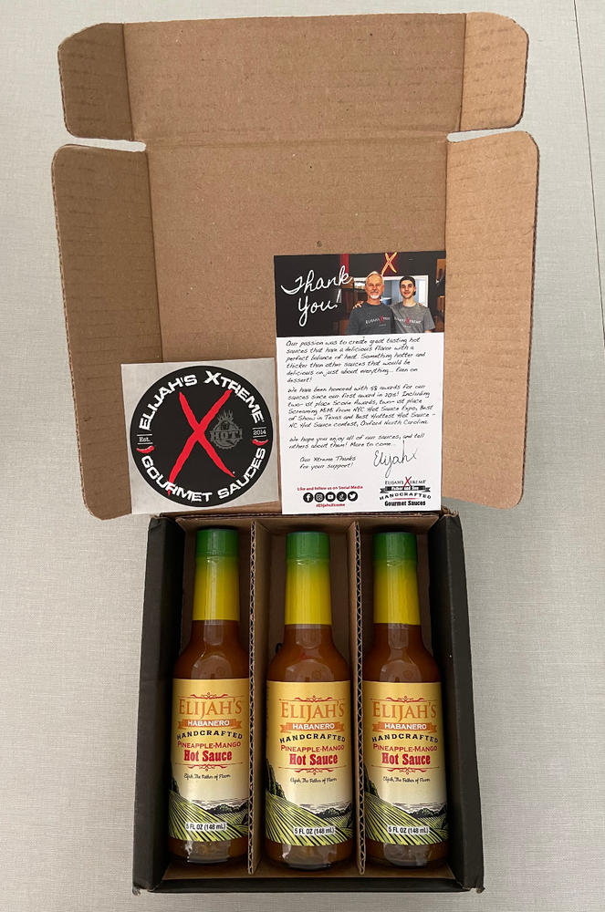 Pineapple Mango Habanero Hot Sauce - Tropical Heat | Elijah's Xtreme®