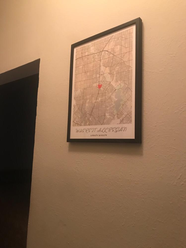 Custom Map Art - Custom City Map Prints - Positive Prints