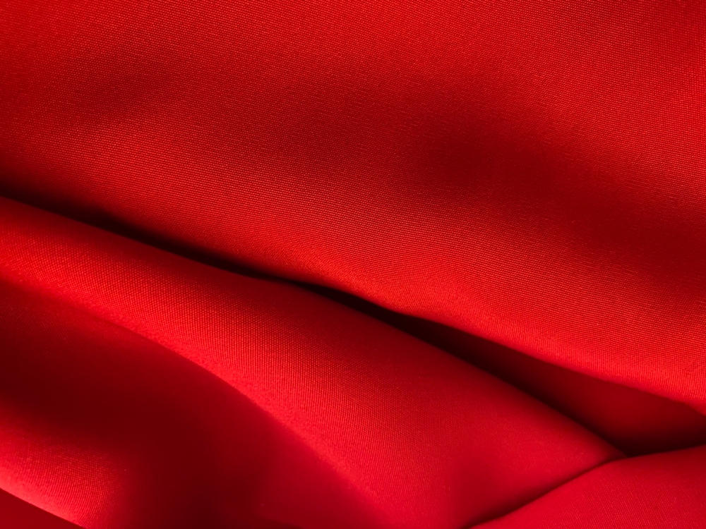 Red Polyester Tissue Faille Fabric 58/60" Wide Sold By The Yard