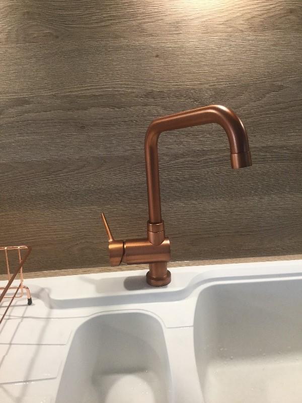 Brushed Copper kitchen mixer tap - Primo Copper by Olif
