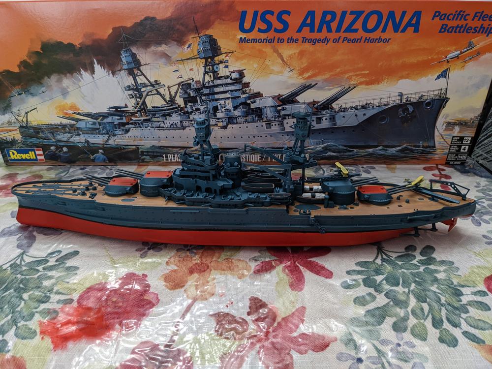 Revell USS Arizona Pacific Fleet Battleship 1/426 Scale RMX 85-0302 ...